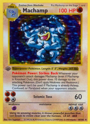 How much is a Machamp Pokemon Card from Base Set worth?